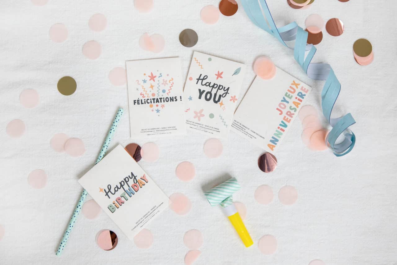 Sachets de graines pour un anniversaire - La Fabrique à Sachets